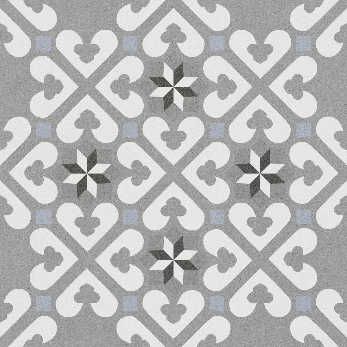 Buy GFT BDF Moroccan Art Grey FT Floor Tiles Online | Orientbell Tiles