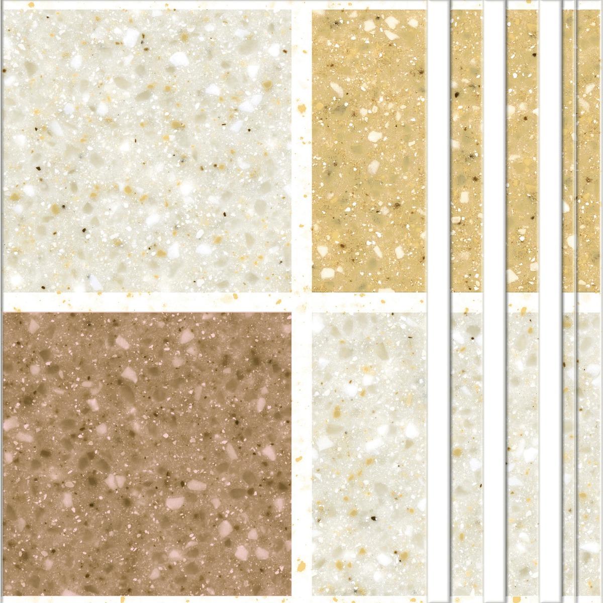 Buy HSP Step Mosaic Chips Floor Tiles Online | Orientbell Tiles