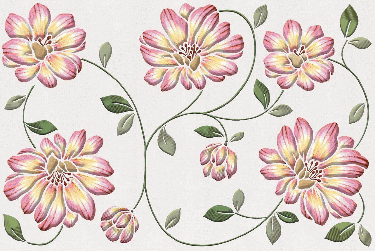 Buy OHG Calendula Pink HL Wall Tiles Online | Orientbell Tiles