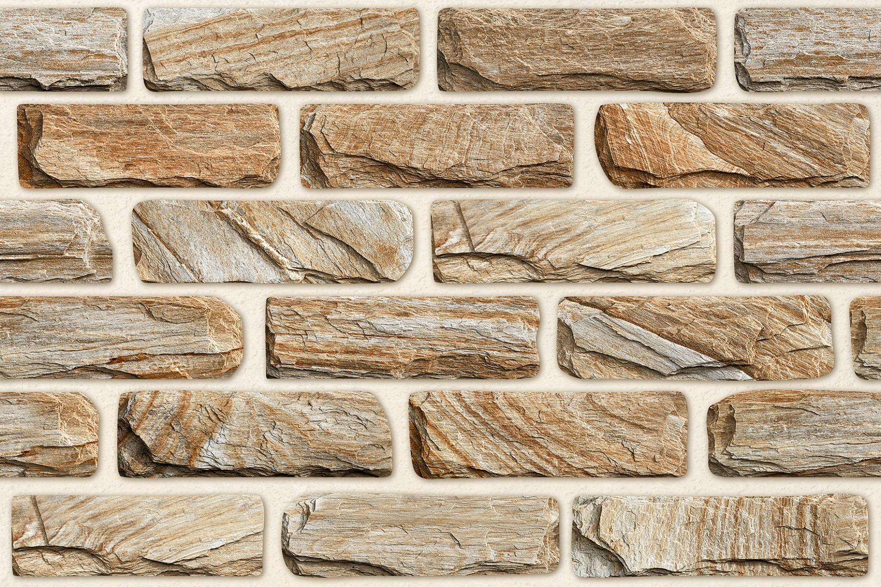Buy SEM Slump Block Stone Brown Wall Tiles Online | Orientbell Tiles