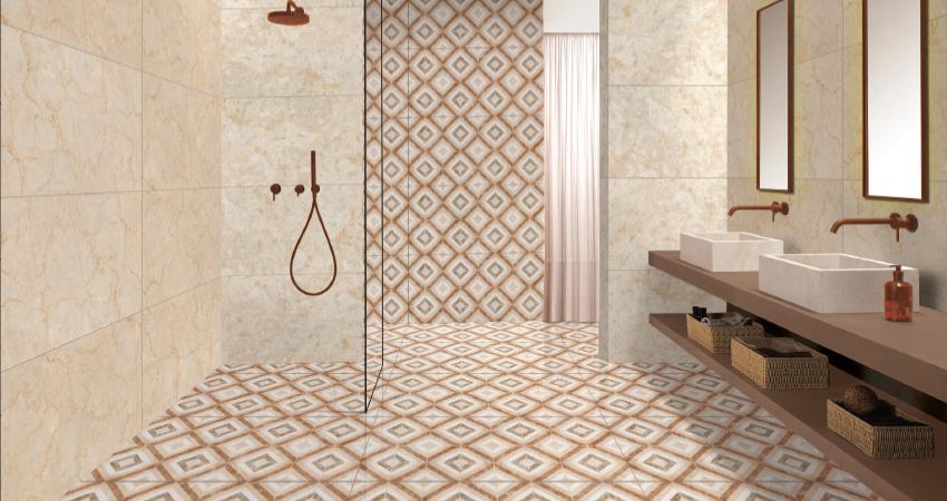How to Mix and Match Tiles in the Bathroom